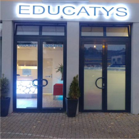 Enseigne lumineuse en lettres individuelles PVC rétro éclairage LEDS